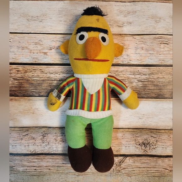 Sesame Street | Toys | Rare Vintage 97s Sesame Street Bert Plush Doll ...